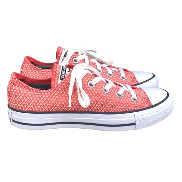 Converse | Shoes | Converse Womens All Star Coral Diamond Lace Up ...
